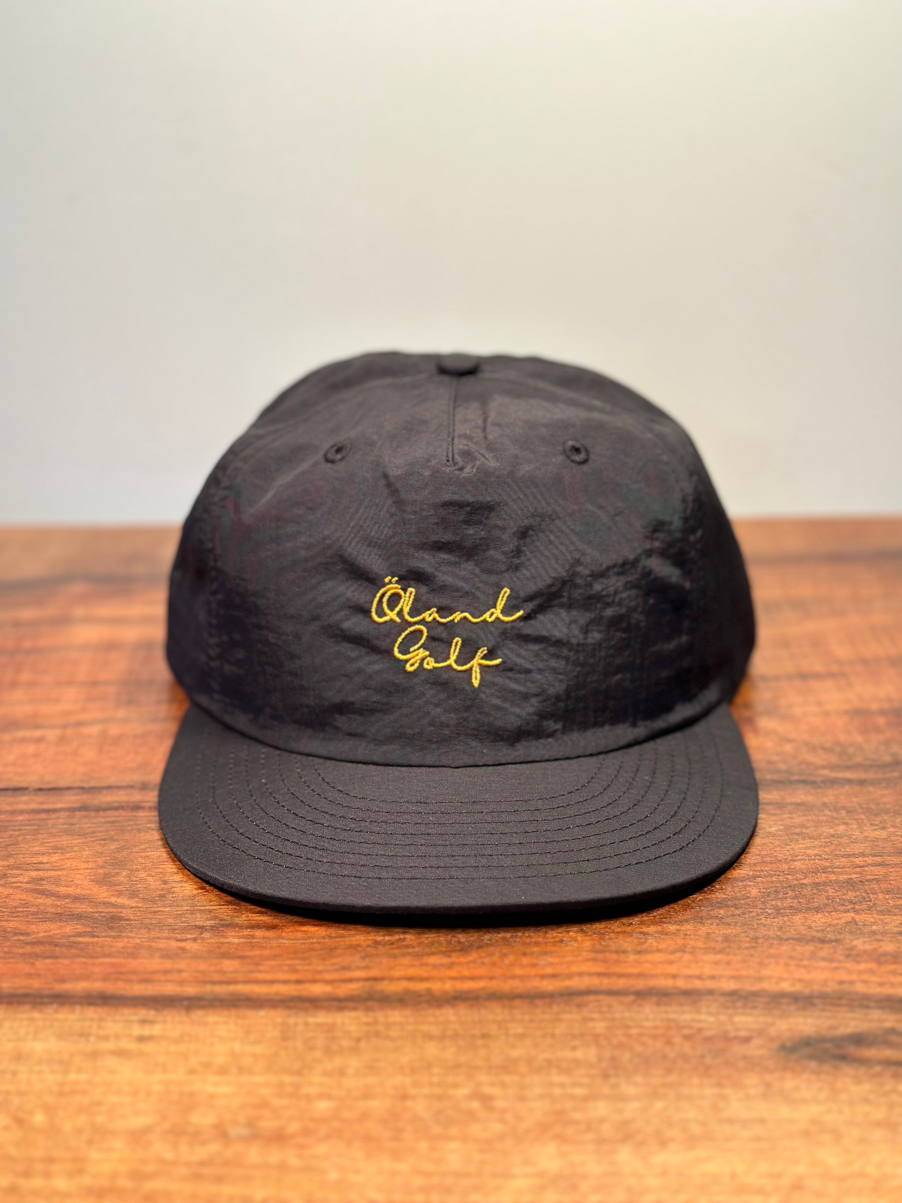 Hat - Unstructured 5 Panel Nylon (Black) – Öland Golf